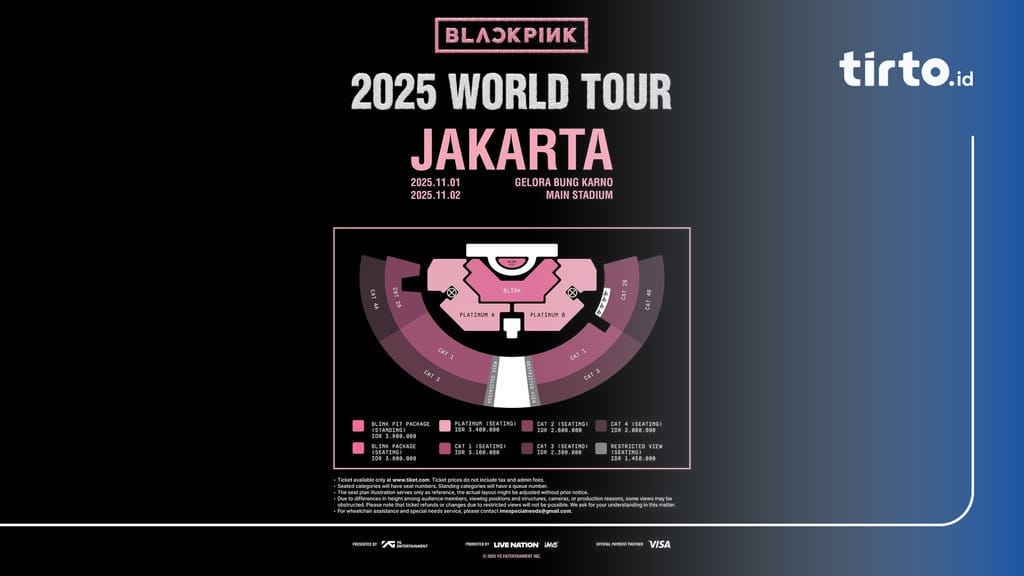 Link Beli Tiket Konser Blackpink Jakarta 2025: Cek Denah & Harga