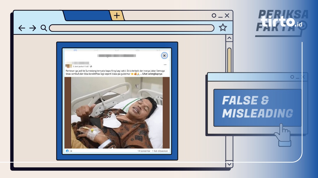 Hoaks Video Dedi Mulyadi Sakit dan Dirawat di RS pada Juni 2025