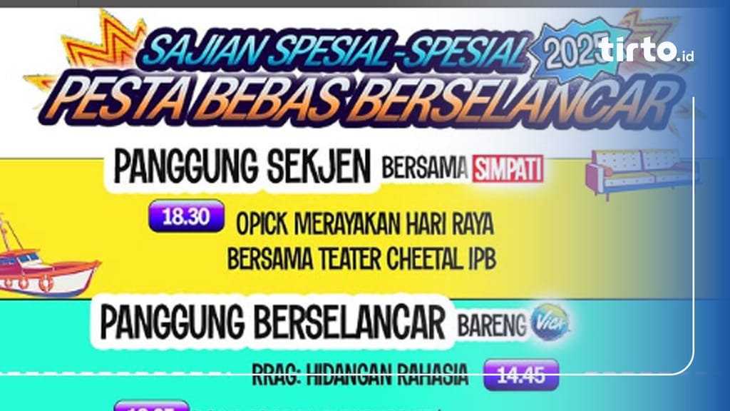 Rundown Pesta Bebas Berselancar 2025, Line Up, dan Open Gate
