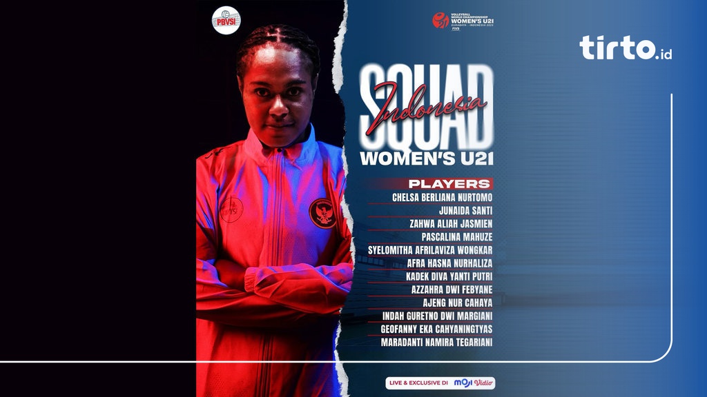 Daftar Pemain Timnas Voli Putri Indonesia FIVB U21 2025 & Posisi