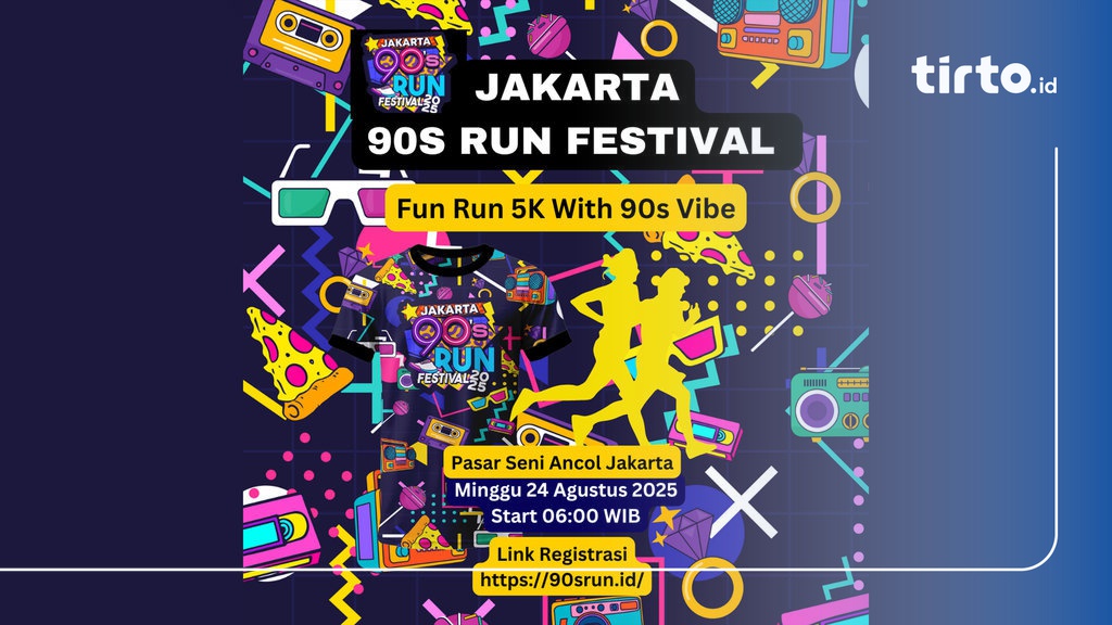 Rute Jakarta 90s Run Festival 2025 dan Link Registrasi