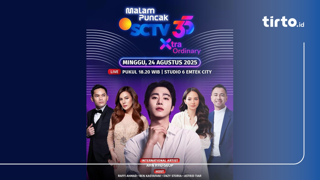Link Streaming HUT SCTV 2025 dan Siapa Saja Penampilnya?
