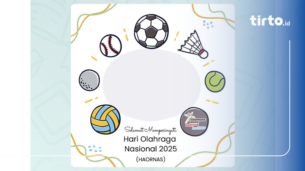 Link Download Twibbon Hari Olahraga Nasional 2025 untuk Sosmed