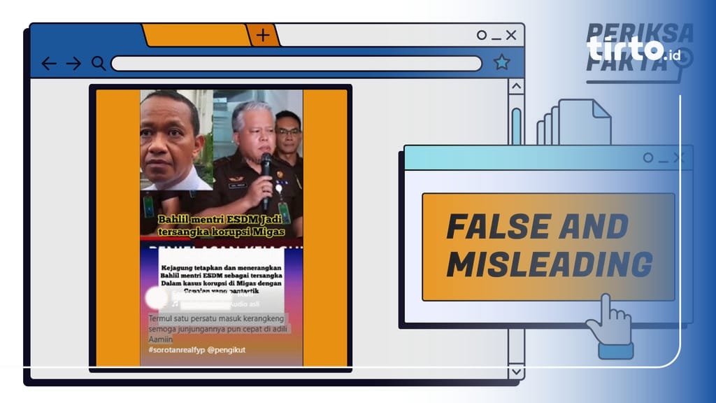Hoaks Kejagung Tetapkan Bahlil sebagai Tersangka Korupsi Migas
