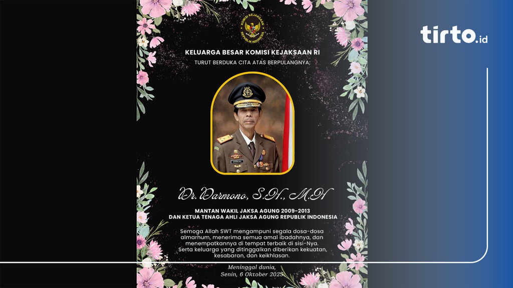 Profil Darmono Eks Wakil Jaksa Agung yang Meninggal Dunia
