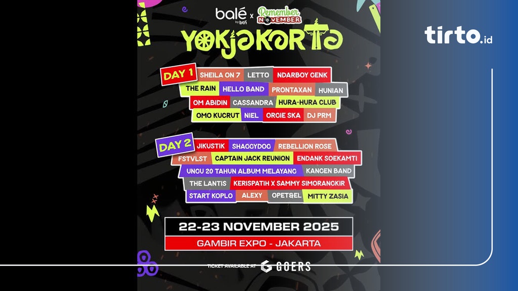 Line-up Remember November Fest 2025, Harga Tiket, & Cara Beli