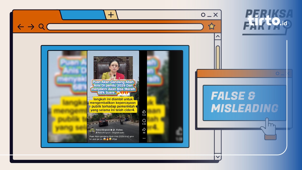 Hoaks Puan Maharani Gandeng Anies Baswedan di Pemilu 2029