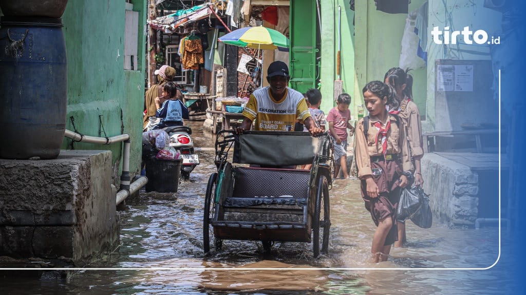 Sejumlah Wilayah di Jakarta Utara Banjir Rob pada Jumat Siang