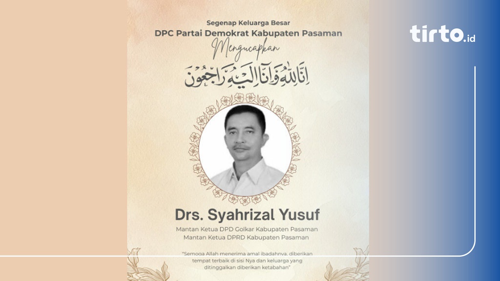 Profil Eks Ketua DPRD Pasaman Syahrizal & Kronologi Meninggal