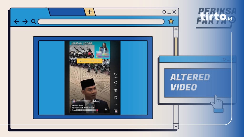 Tidak Benar Gibran Tawarkan Pendaftaran Promo Motor Murah