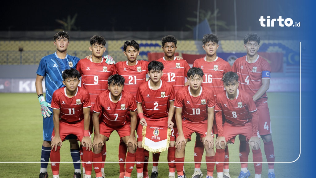 Starting Line-up Timnas U17 Indonesia vs Malaysia Piala AFF 2026