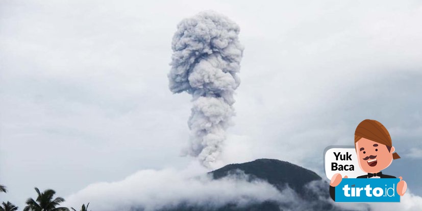 Gunung Ibu di Maluku Utara Erupsi, Semburkan Abu Setinggi 1 Km