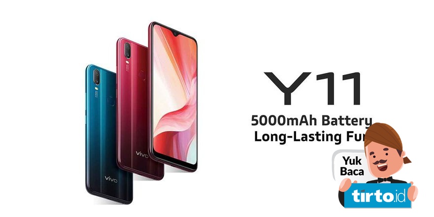 Spesifikasi dan Harga Vivo Y11, Kapasitas Baterai 5.000mAh
