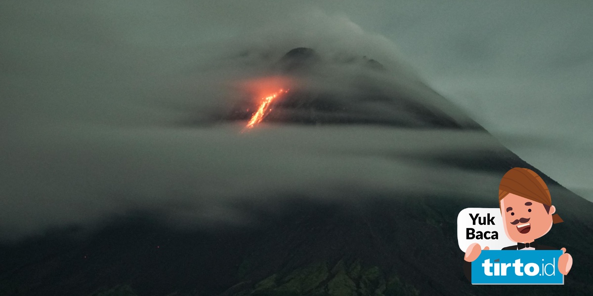Gunung Merapi Erupsi Siang Ini, Zona Bahaya 7 Km dari Puncak