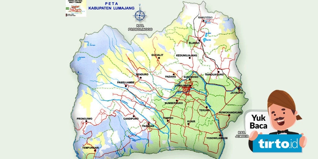 Profil Kabupaten Lumajang: Letak Geografis, Kondisi Alam, & Peta