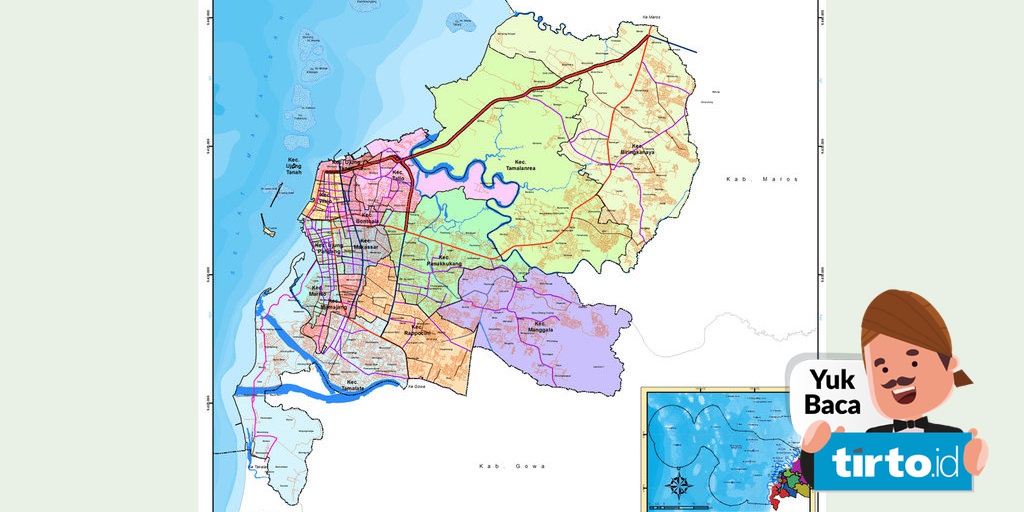 Profil Kota Makassar: Sejarah, Geografi, Topografi & Peta Daerah