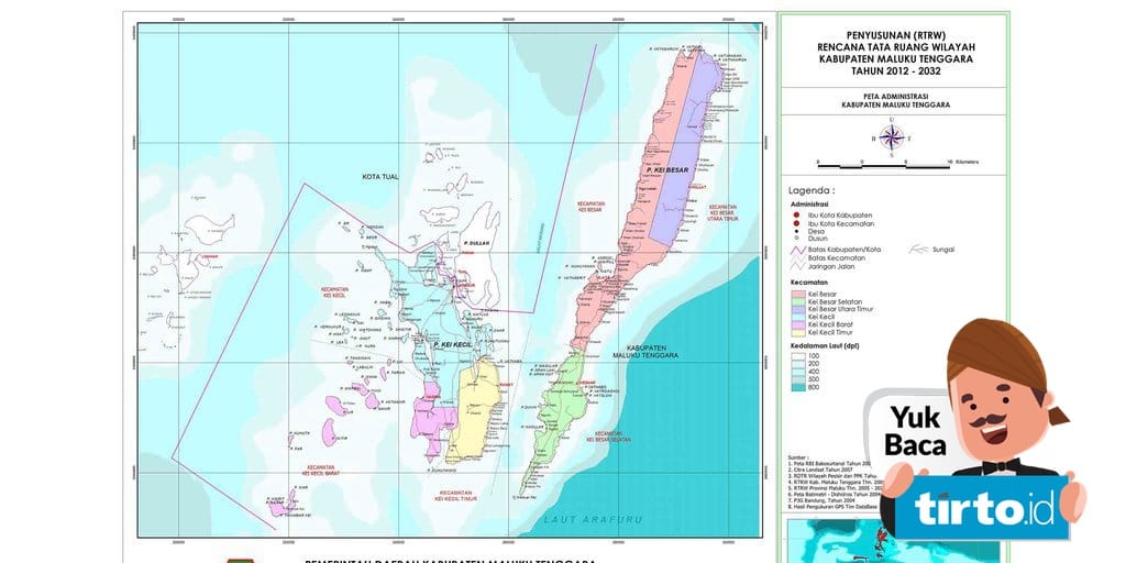 Profil Kabupaten Maluku Tenggara: Sejarah, Geografis, dan Peta