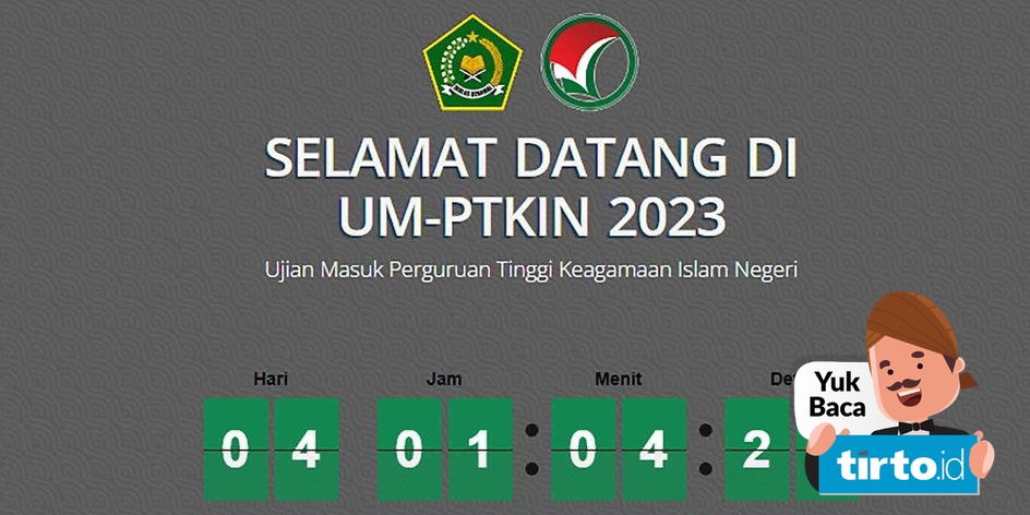 Pendaftaran Ujian Masuk PTKIN Dibuka Hari Ini hingga 15 Mei 2023