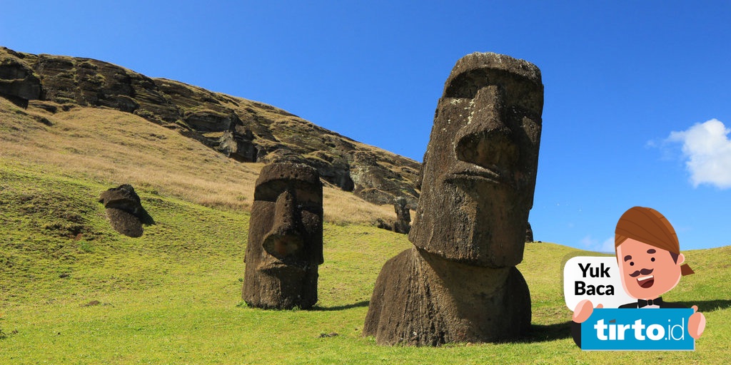 Fakta Patung Moai di Pulau Paskah yang Jadi Emoji Populer Gen-Z