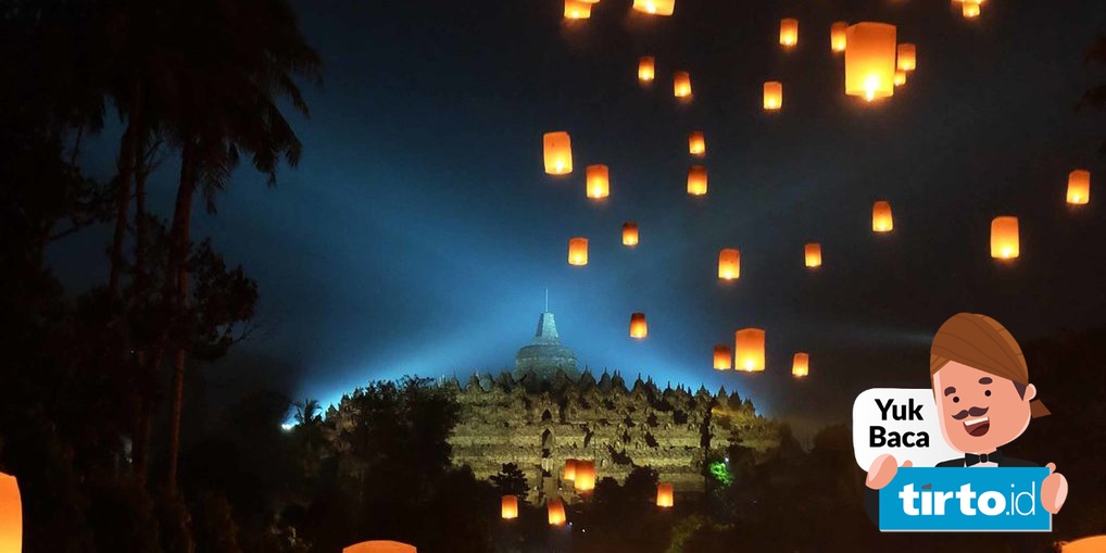 Makna Pelepasan Lampion di Festival Waisak Borobudur 2023