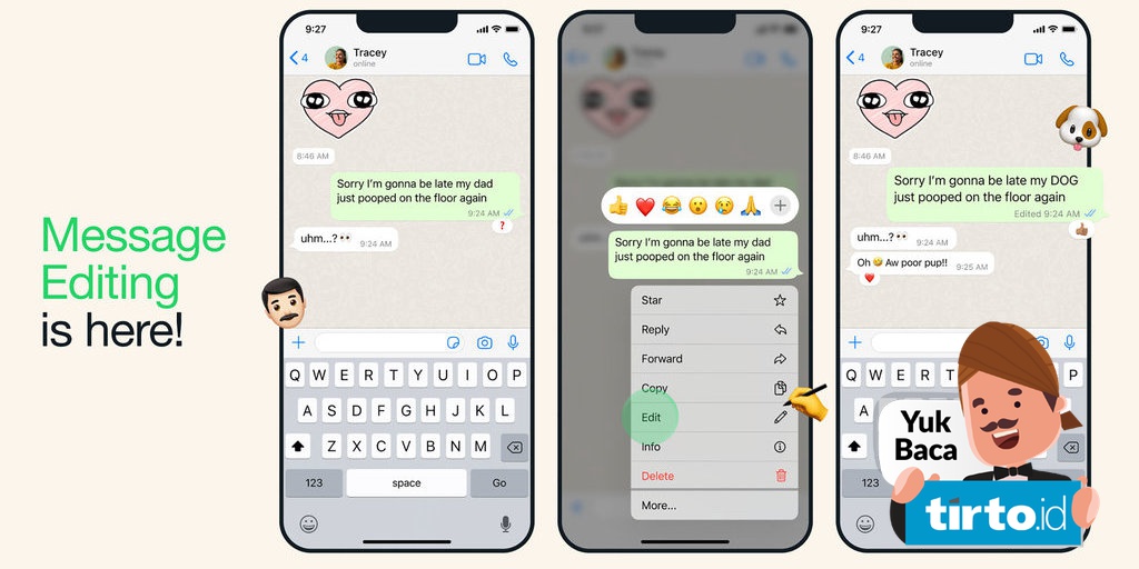 Cara Menggunakan Fitur Baru WA Edit Pesan WhatsApp Terkirim