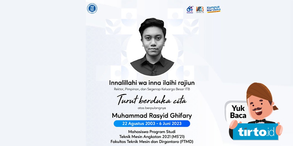 Profil Rasyid Ghifary, Mahasiswa ITB & Kronologi Meninggalnya