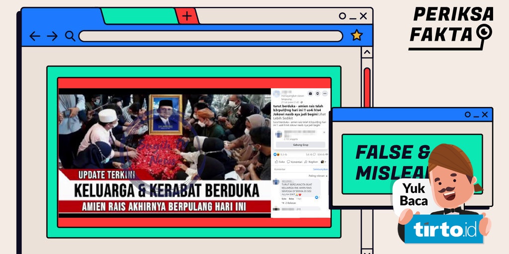 Hoaks Amien Rais Meninggal Dunia