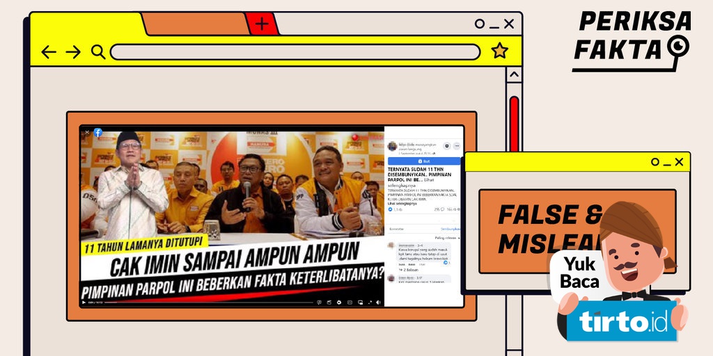 Hoaks Tokoh Parpol Ungkit Cak Imin dengan Kasus 11 Tahun Lalu