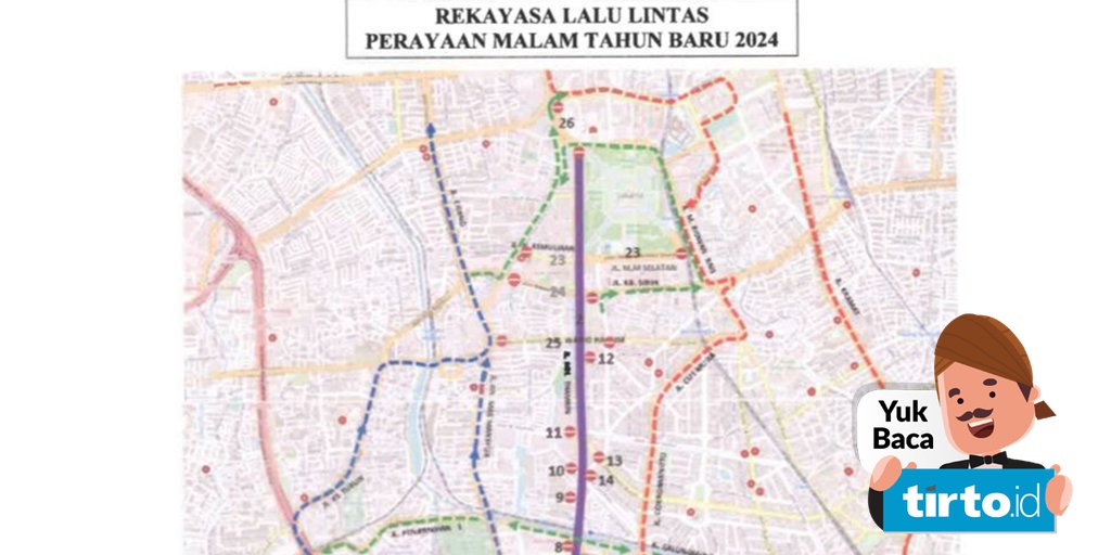 Simak Rekayasa Lalu Lintas di Jakarta saat Malam Tahun Baru